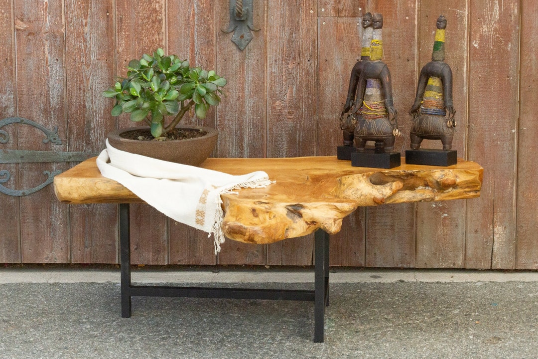 Live Edge Rustic Modern Coffee Table,natural Wood Coffee Table,wood ...