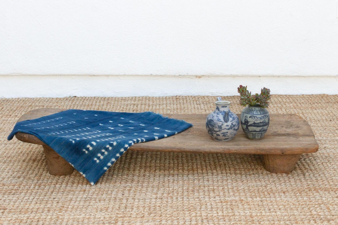 Country Side African Low Profile Table, Rustic Low Profile Coffee Table ...