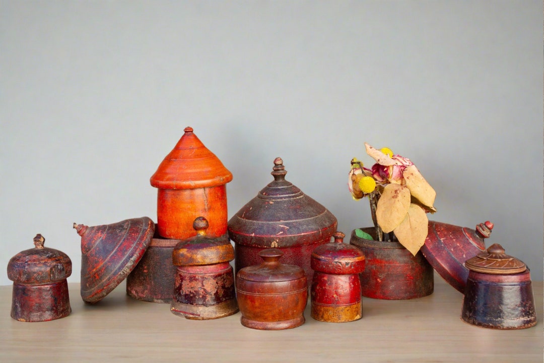 Round Tikka Pot,tikka Box,indian Box,indian Decor,decorative Box ...