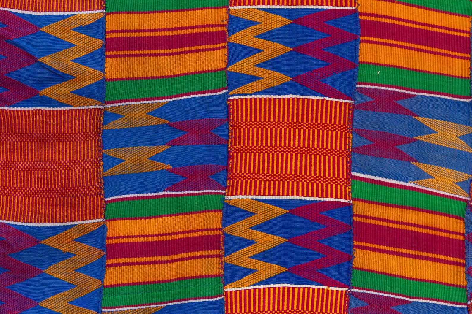 Vintage Asante Kente Cloth: African Silk Textile Art (75x130) - Etsy