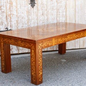 Dutch Colonial Marquetry Coffee Table, Walnut Veneered Coffee Table ...