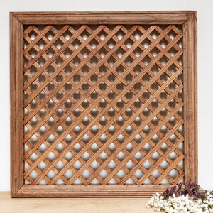 Sakura Farmhouse Asian Window Panel, Antique Asian Wood Lattice Window ...
