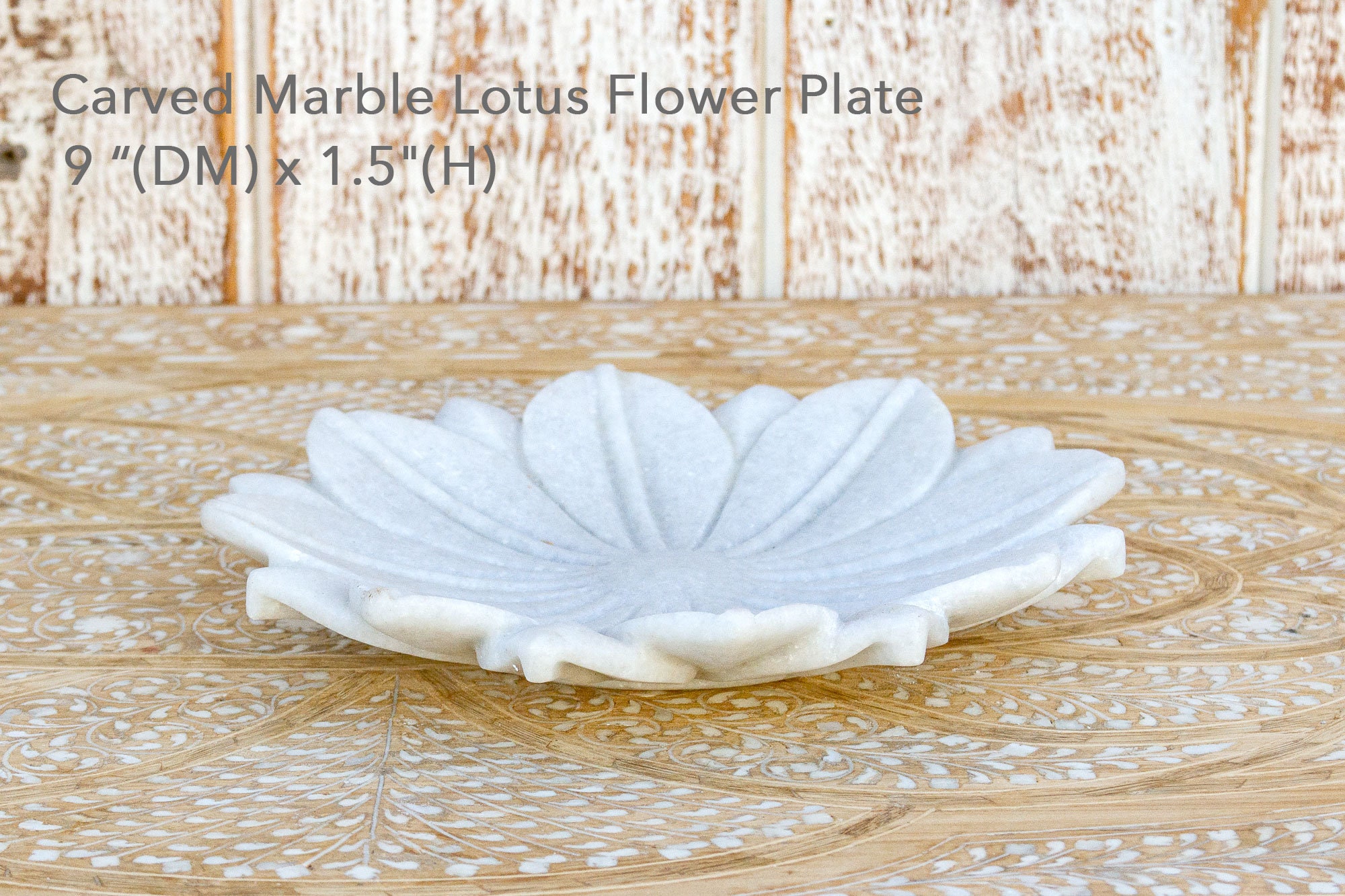 Marble Lotus Flower Plate Stone Indian Decorative Plate - Etsy