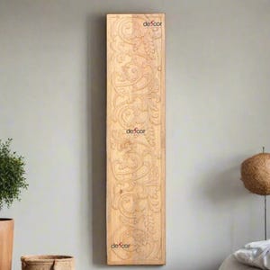 Reclaimed Wood French Colonial Carving, Indo-french Style Vine Carved ...