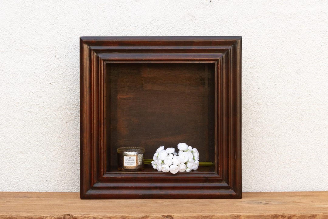 Modern Square Shadow Box Shelf, Wall-mounted Shadow Box, Square Shadow ...