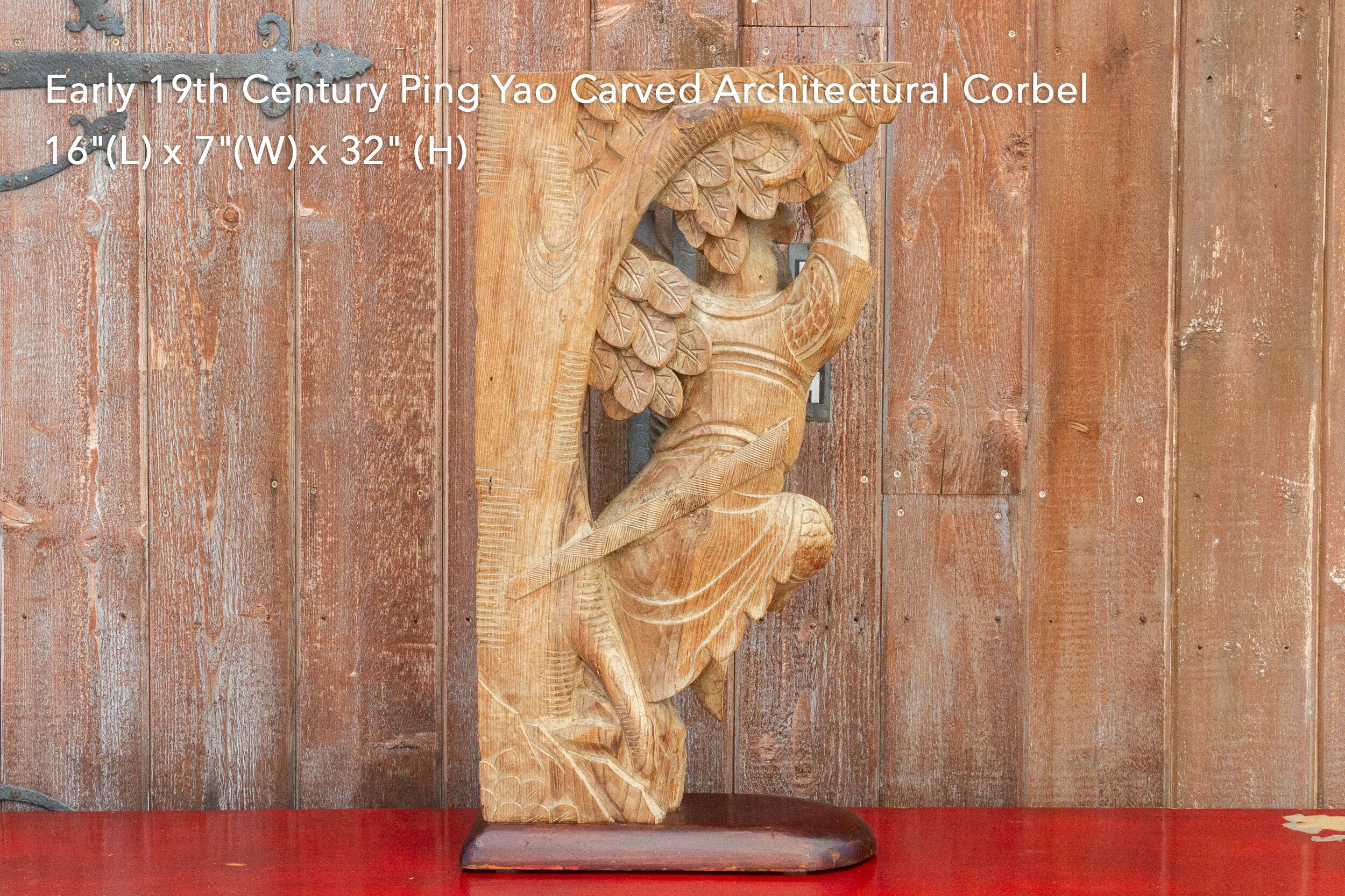 Antique Chinese Carved Architectural Corbeldeity | Etsy