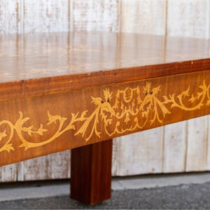 Dutch Colonial Marquetry Coffee Table, Walnut Veneered Coffee Table ...