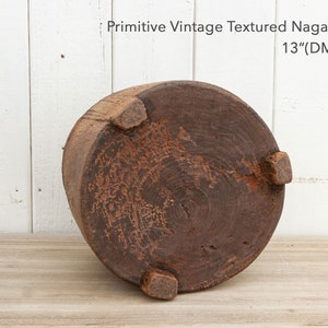 Vintage Textured Naga Rice Bowl, Rustic Grains Bowl, Wooden Hand Carved ...