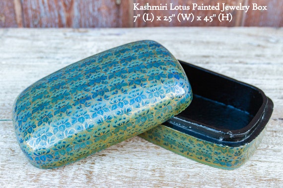 Hand Painted Kashmiri Box,hand painted box,Indian pai… - Gem