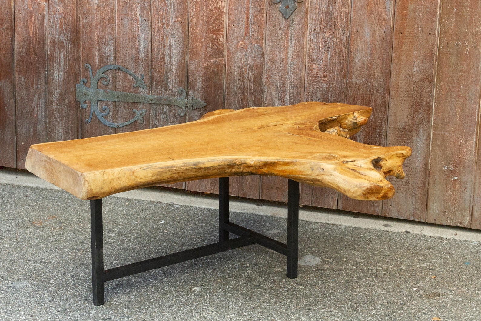 Live Edge Rustic Modern Coffee Tablenatural Wood Coffee | Etsy