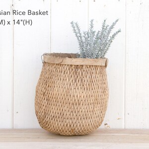 Antique Asian Vegetable Basket, Asian Woven Fruit Basket, Antique ...