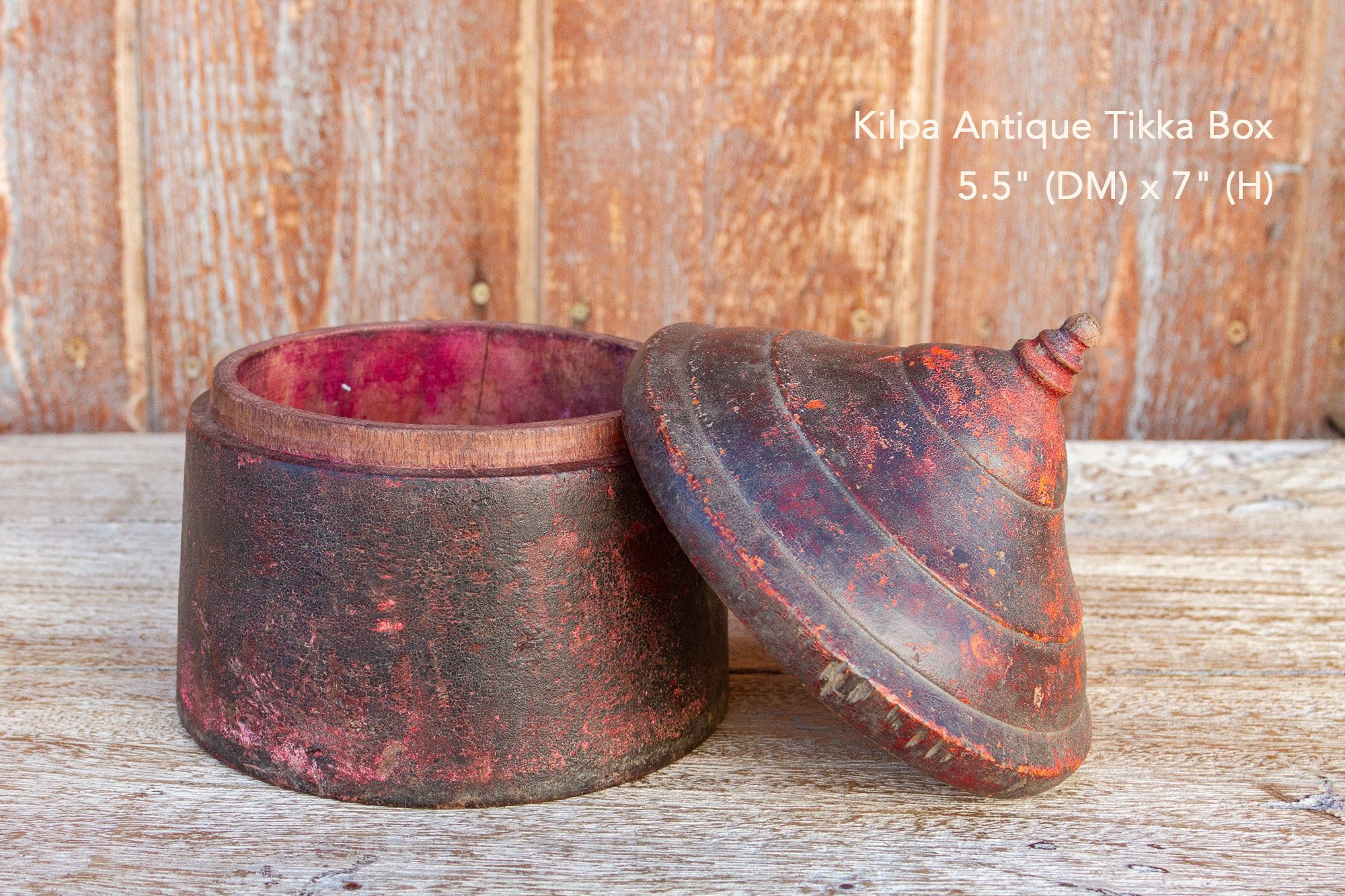 Round Tikka PotTikka BoxIndian BoxIndian DecorDecorative | Etsy