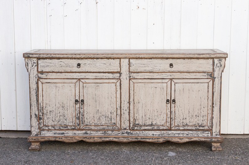 Farmhouse Style Painted Sideboard Rustic Scandinavian Buffet - Etsy