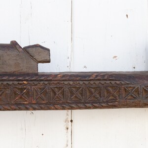 Antique Naga Carved Wooden Yoke, Rare Antique Ox Yoke, Antique Naga ...