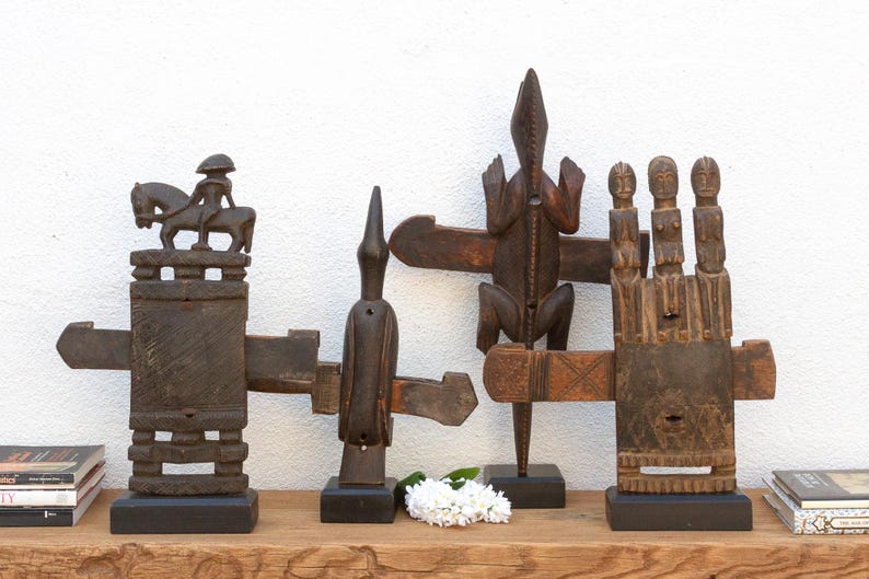 Antique Carved Wood Door Lock: African Tribal Art - Etsy