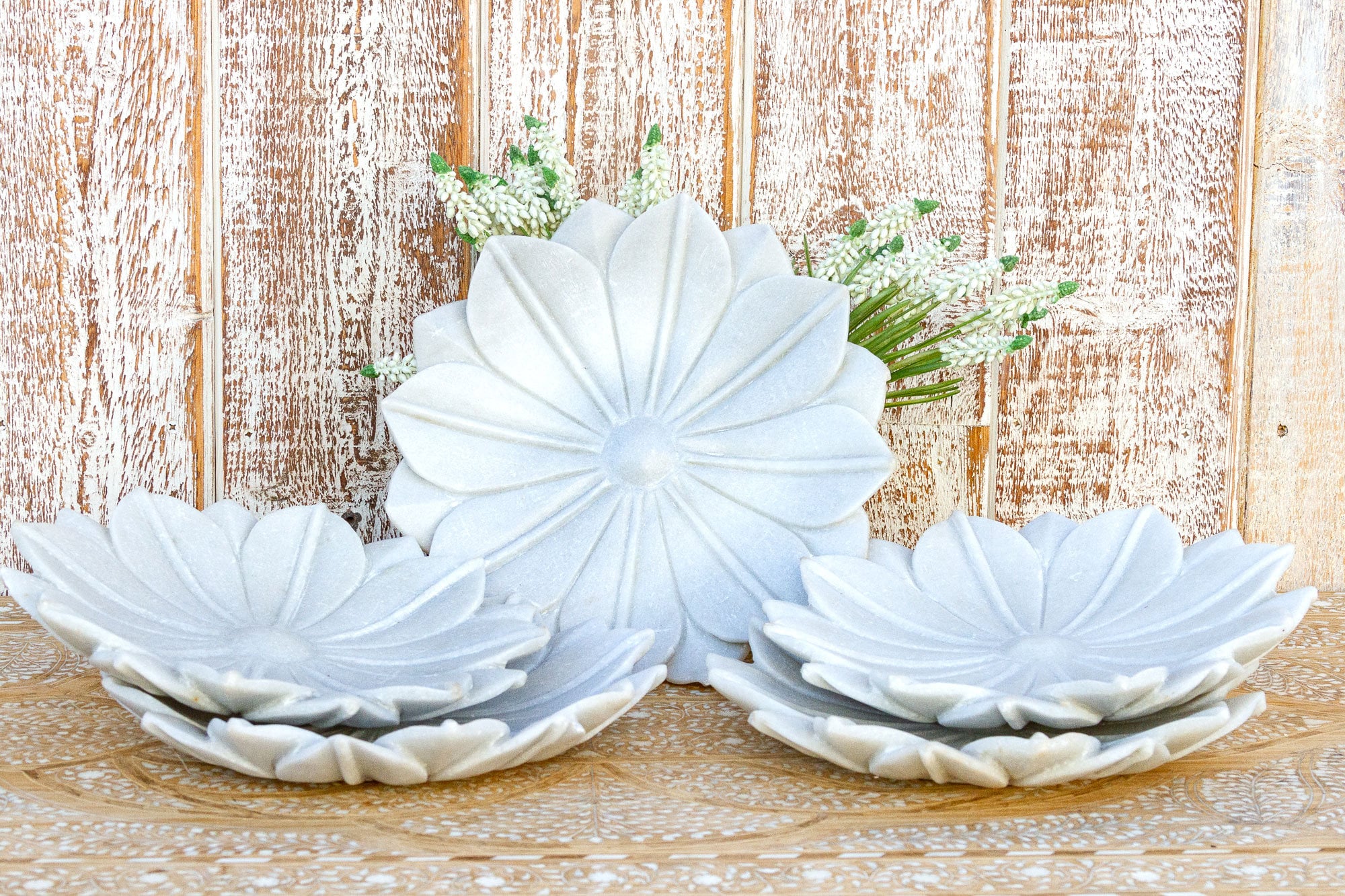 Marble Lotus Flower Plate Stone Indian Decorative Plate - Etsy