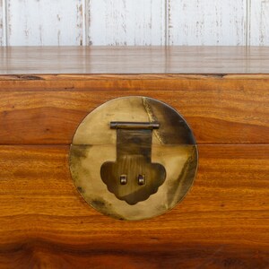 Campaign Style Asian Cedar Chest,asian Campaign Chest,antique Golden ...