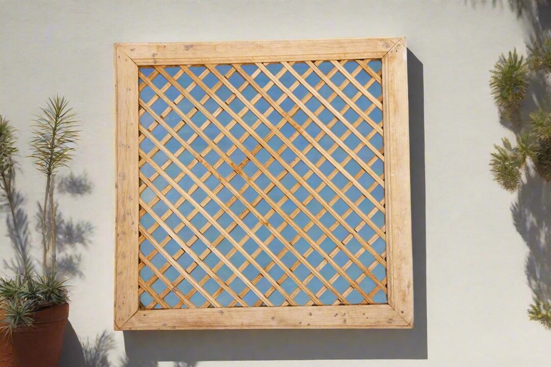 Antique Chinese Wood Lattice Window: Rustic Wall Decor - Etsy