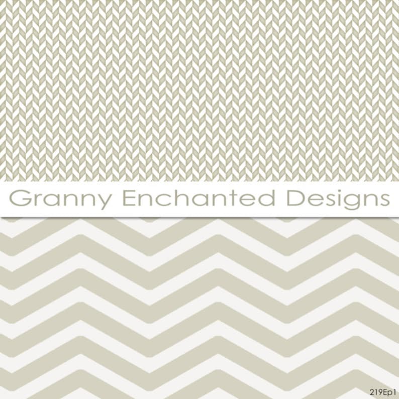 12 Digital Papers – in White, Gray, Teal, and Taupe Patterns for ...