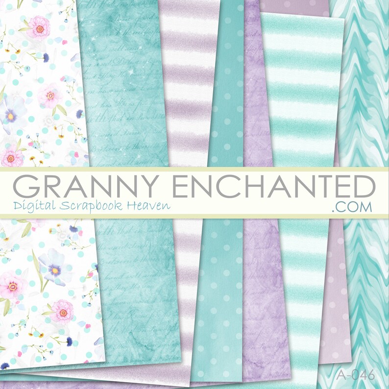 Spring Day Digital Scrapbook Paper Pack (a-046p) - Etsy