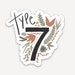 Enneagram Type 7 Sticker || Seven Decal || Laptop, Water Bottle ...