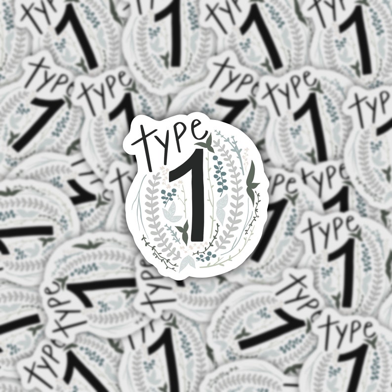 Enneagram Type 1 Sticker || One Decal || Laptop, Water Bottle, Journal ...