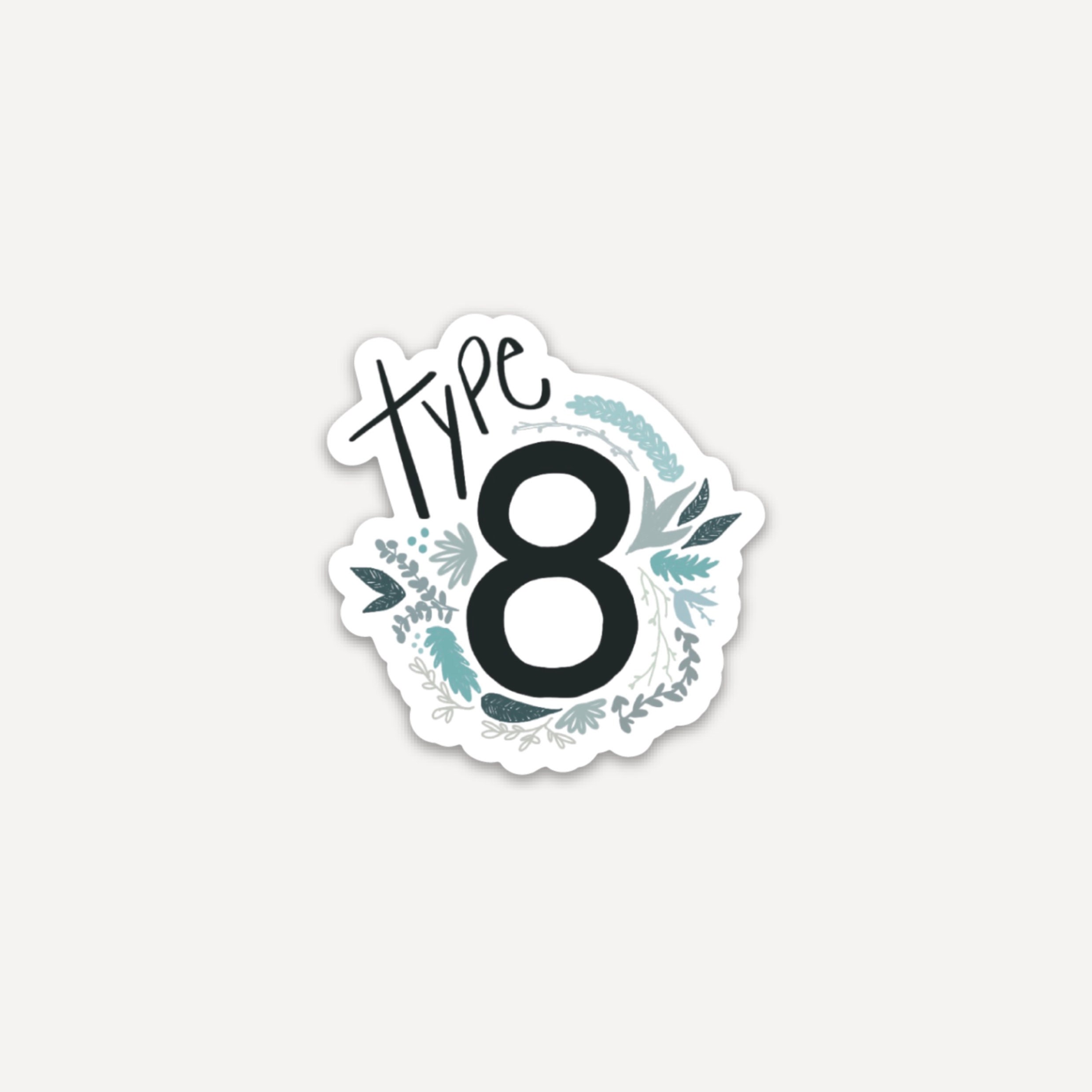 Enneagram Type 8 Sticker || Eight Decal || Laptop, Water Bottle ...