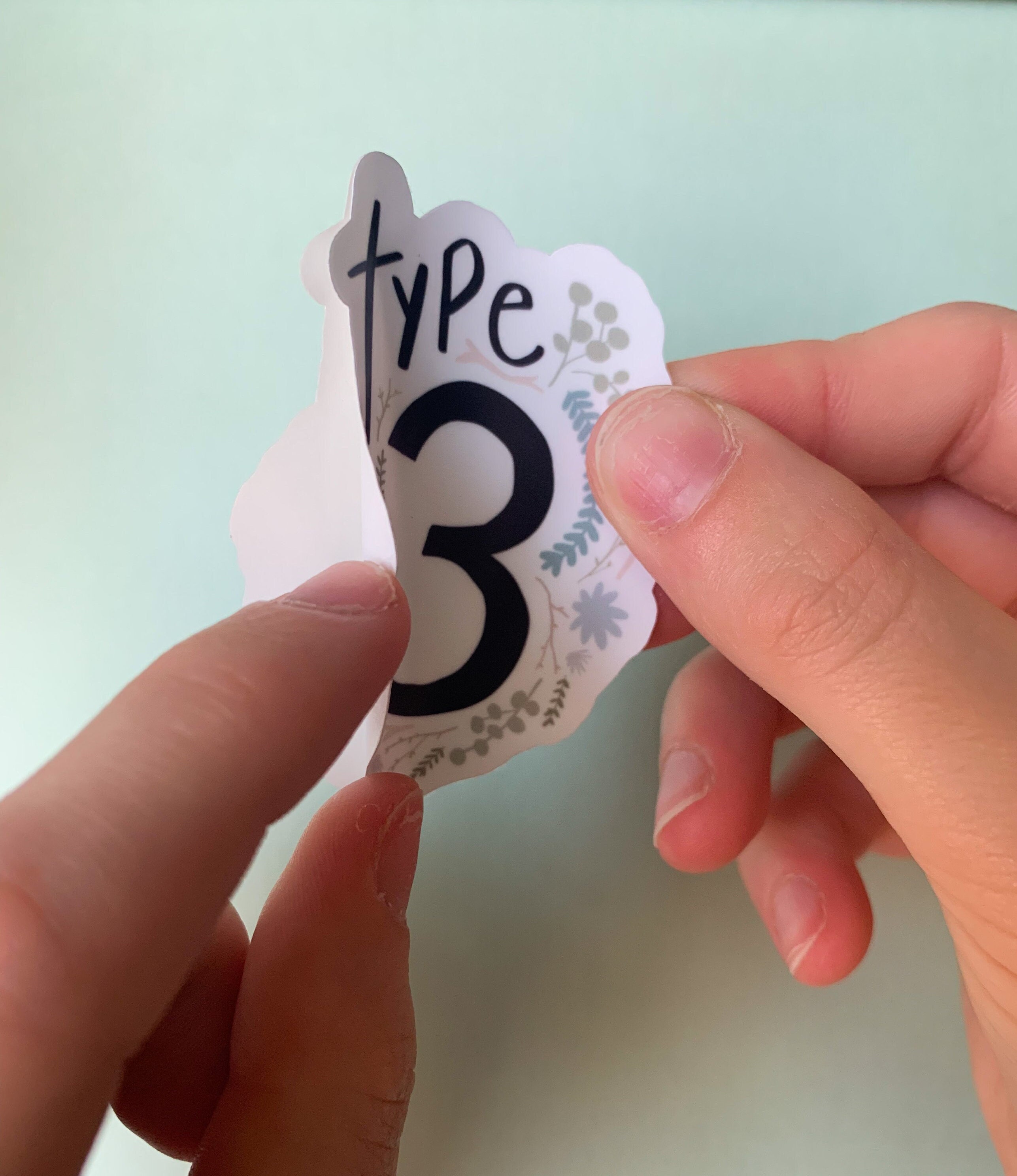 Enneagram Type 3 Sticker || Three Decal || Laptop, Water Bottle ...