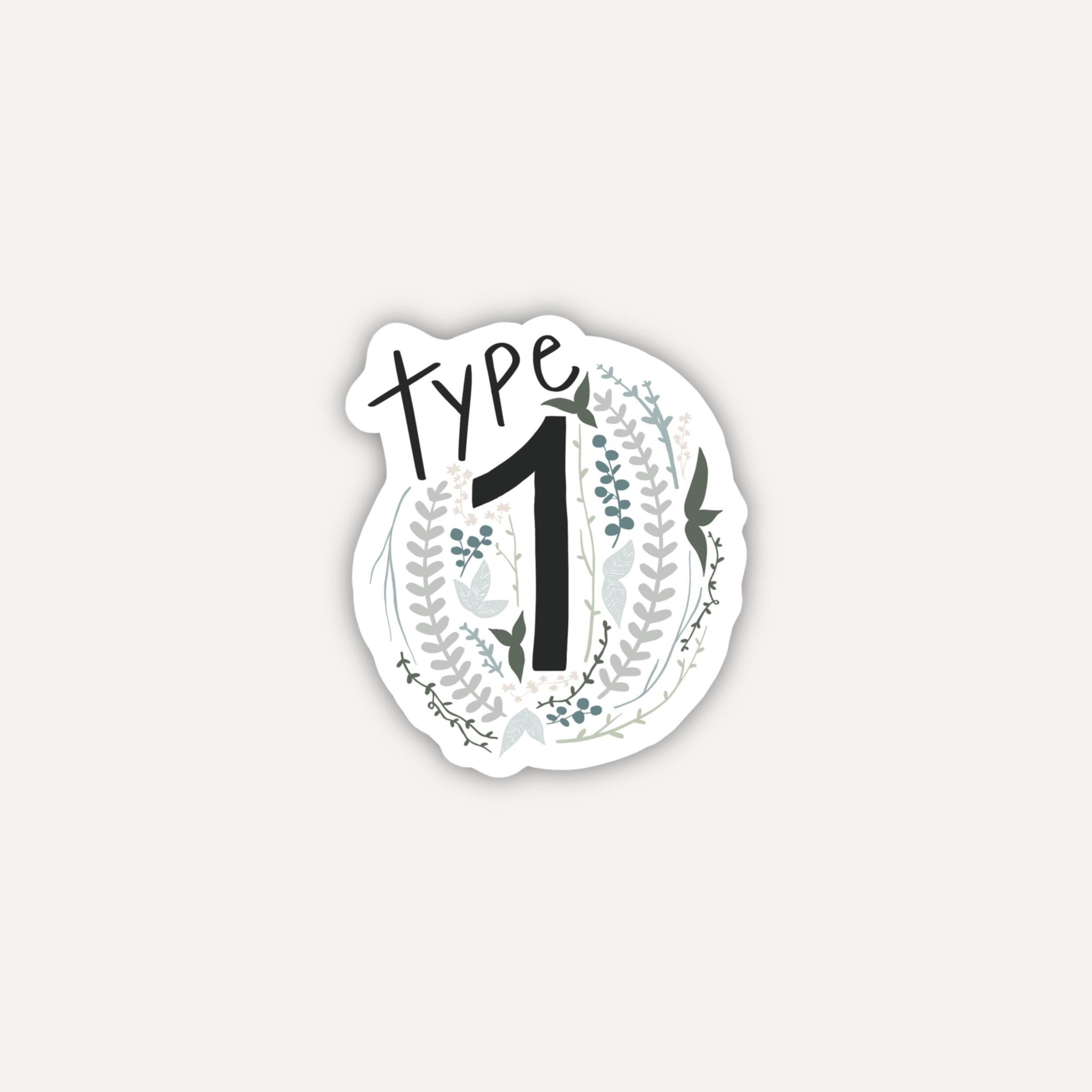Enneagram Type 1 Sticker || One Decal || Laptop, Water Bottle, Journal ...