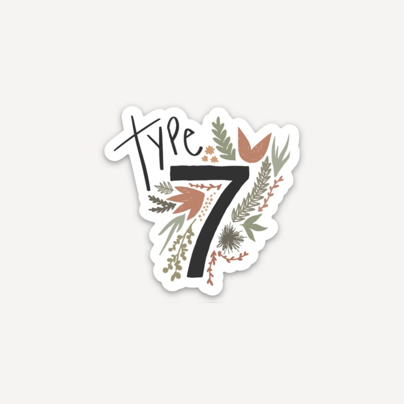Enneagram Type 7 Sticker || Seven Decal || Laptop, Water Bottle ...