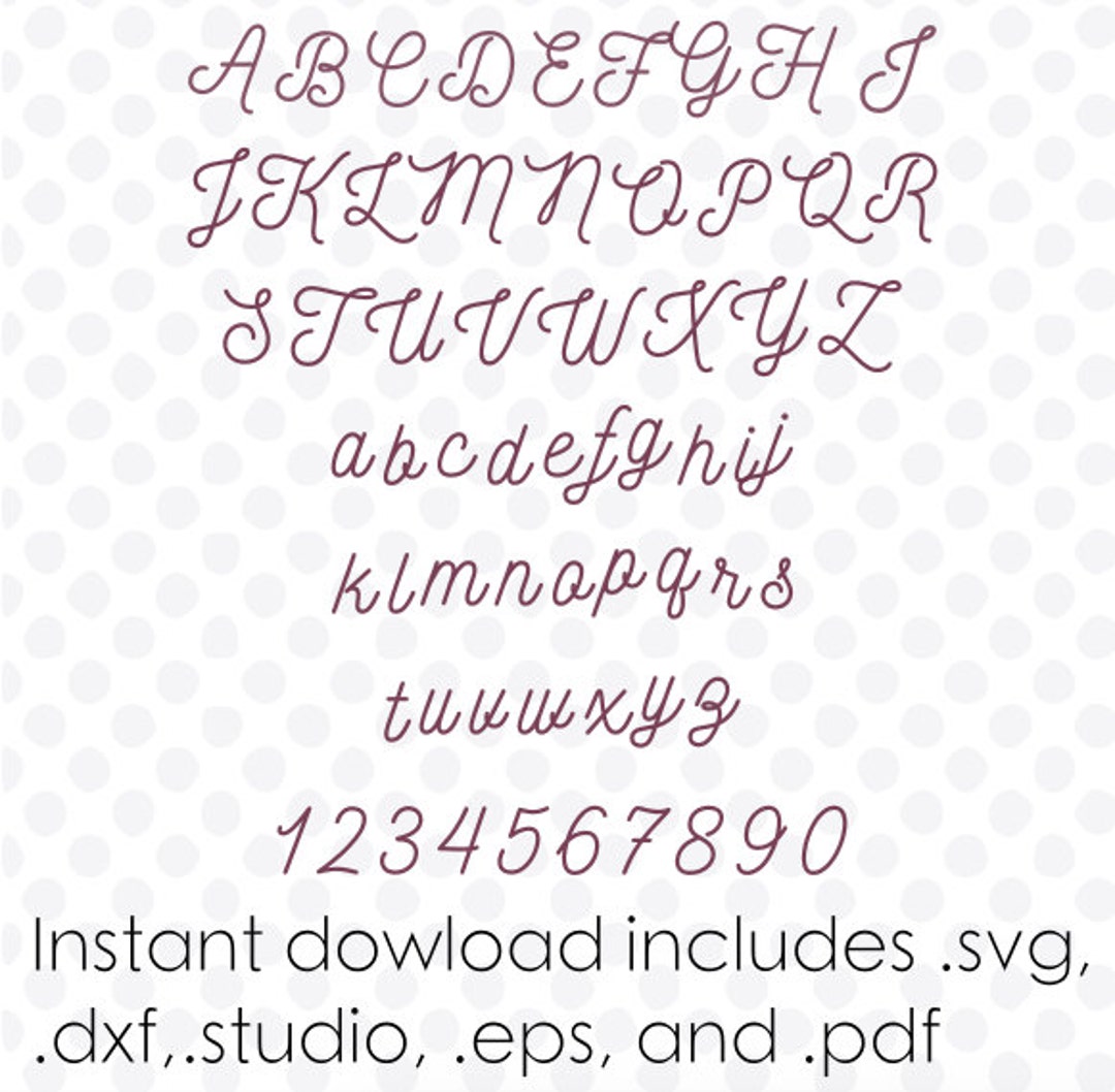Girly Cursive Alphabet Fonts