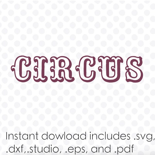 Circus Font - Etsy