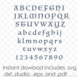 Brave Font Svg File Alphabet Instant Download Zipped .dxf .svg .eps and ...