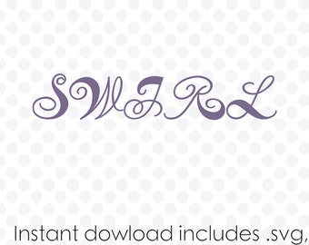 Amanda Font Svg File Alphabet Instant Download Zipped .dxf | Etsy