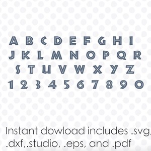 Simba Font Svg File Alphabet Instant Download ( Zipped .dxf .svg .eps ...