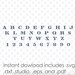 Stencil Font Svg File Alphabet Instant Download ( Zipped .dxf .svg .eps ...