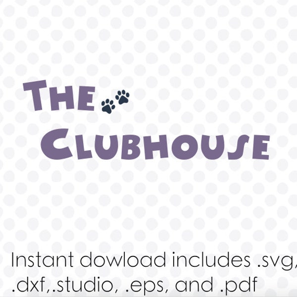Clubhouse Vector Svg - Etsy