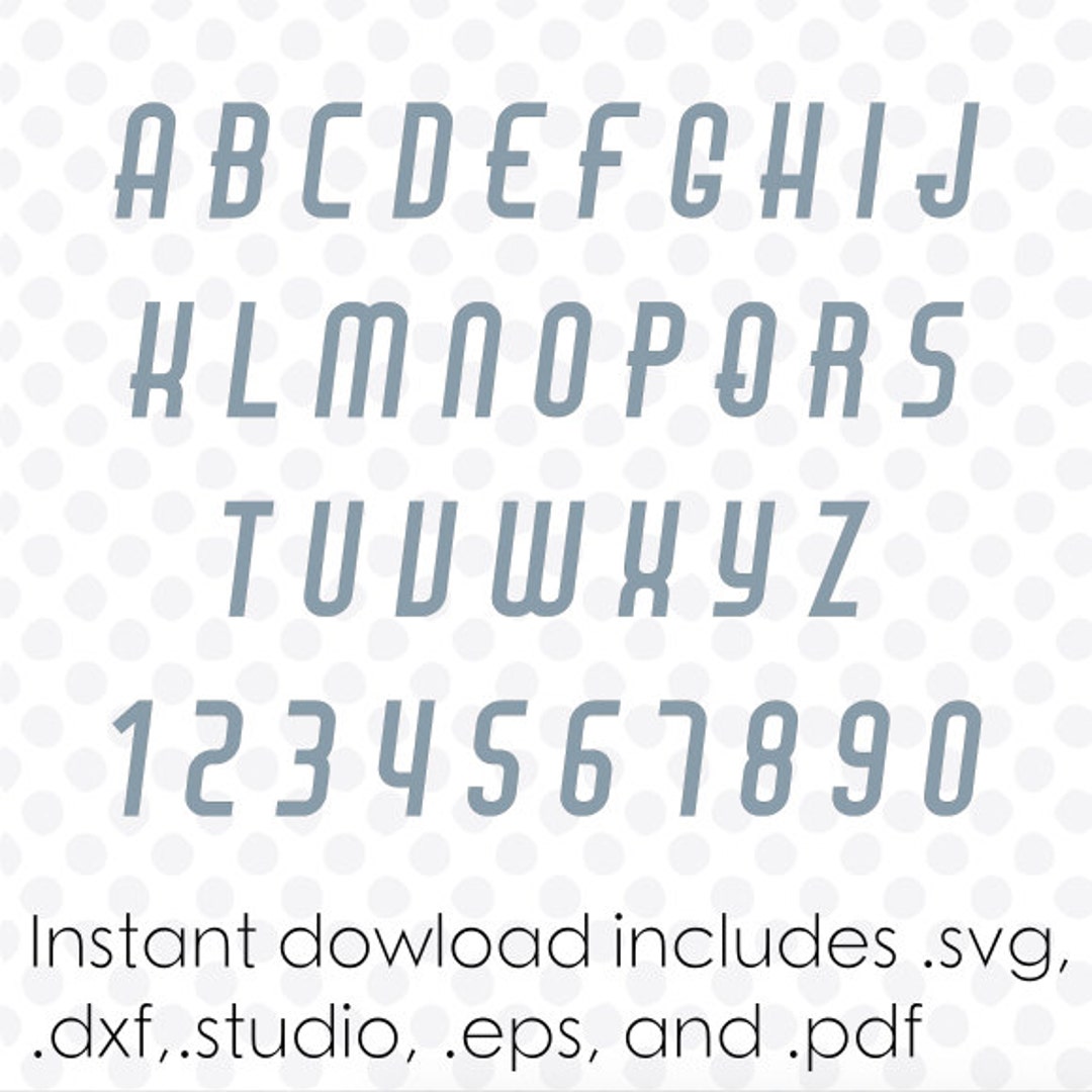 Flight Font Svg File Alphabet Instant Download ( Zipped .dxf .svg .eps ...