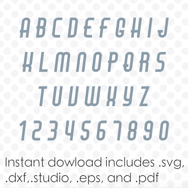Aviation Font Svg - Etsy