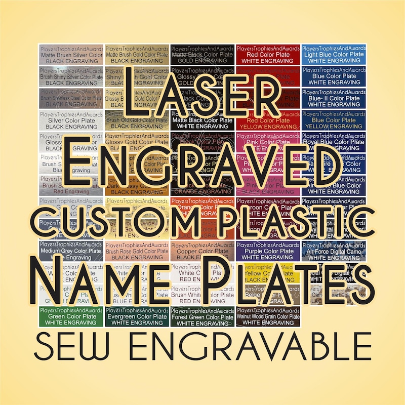 Custom Plastic Plaques - Etsy