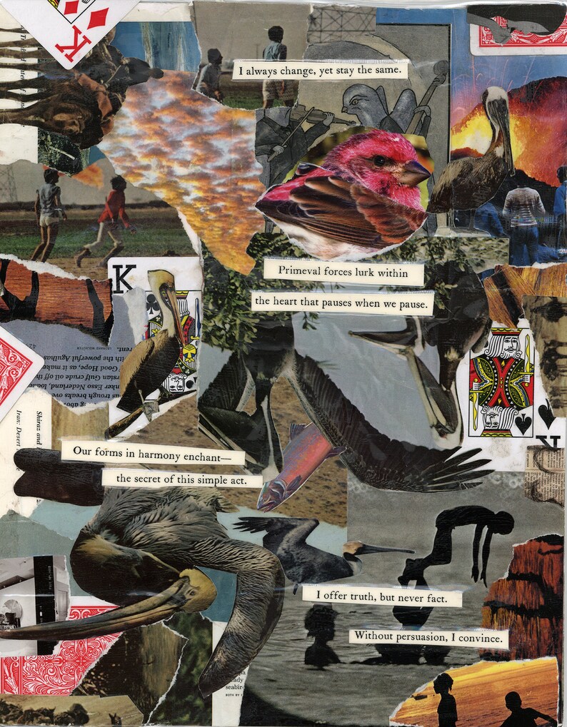 Magazine Paper Collages - Etsy