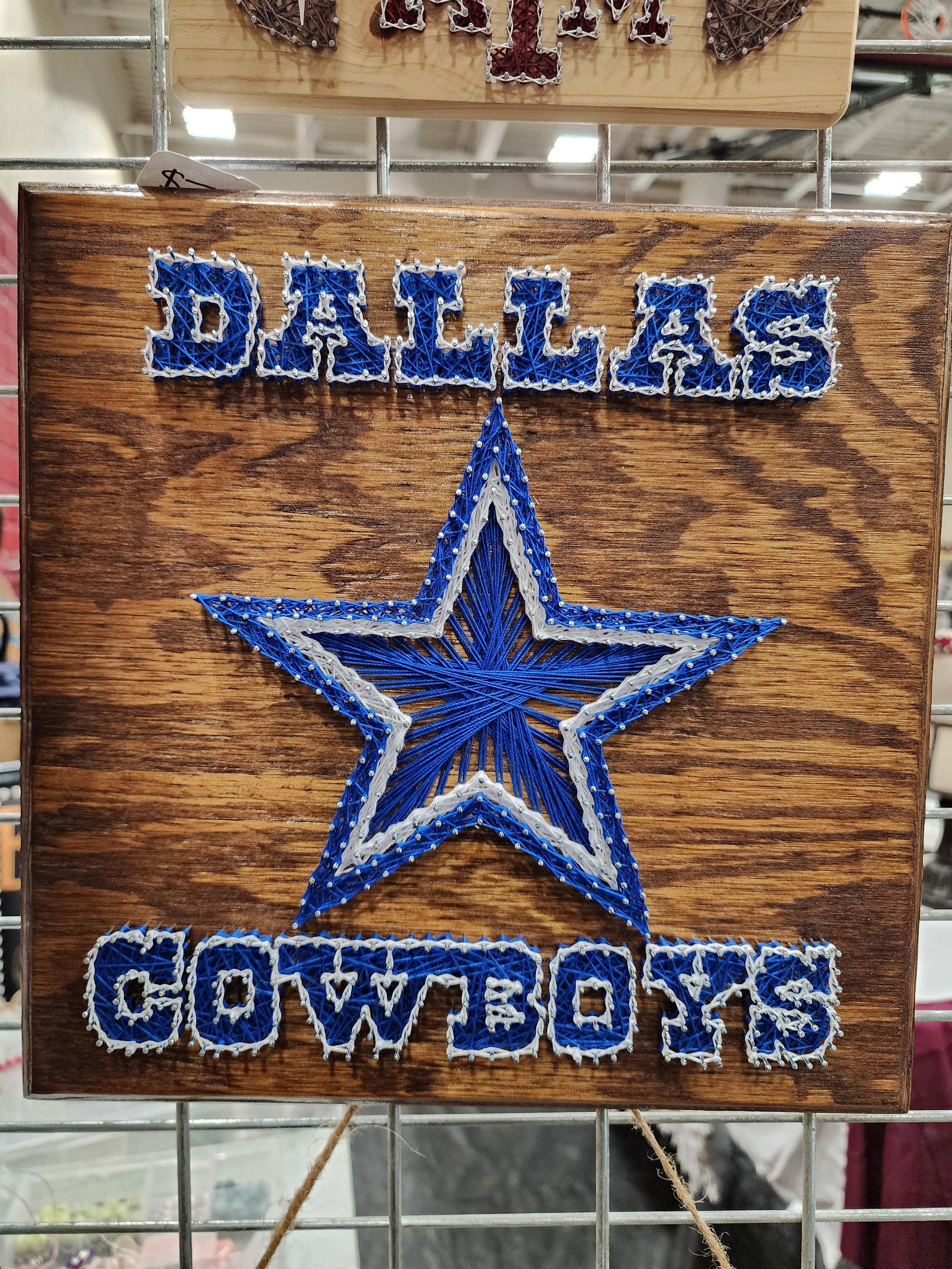 Dallas Cowboys String Art Sign With or Without Initials - Etsy