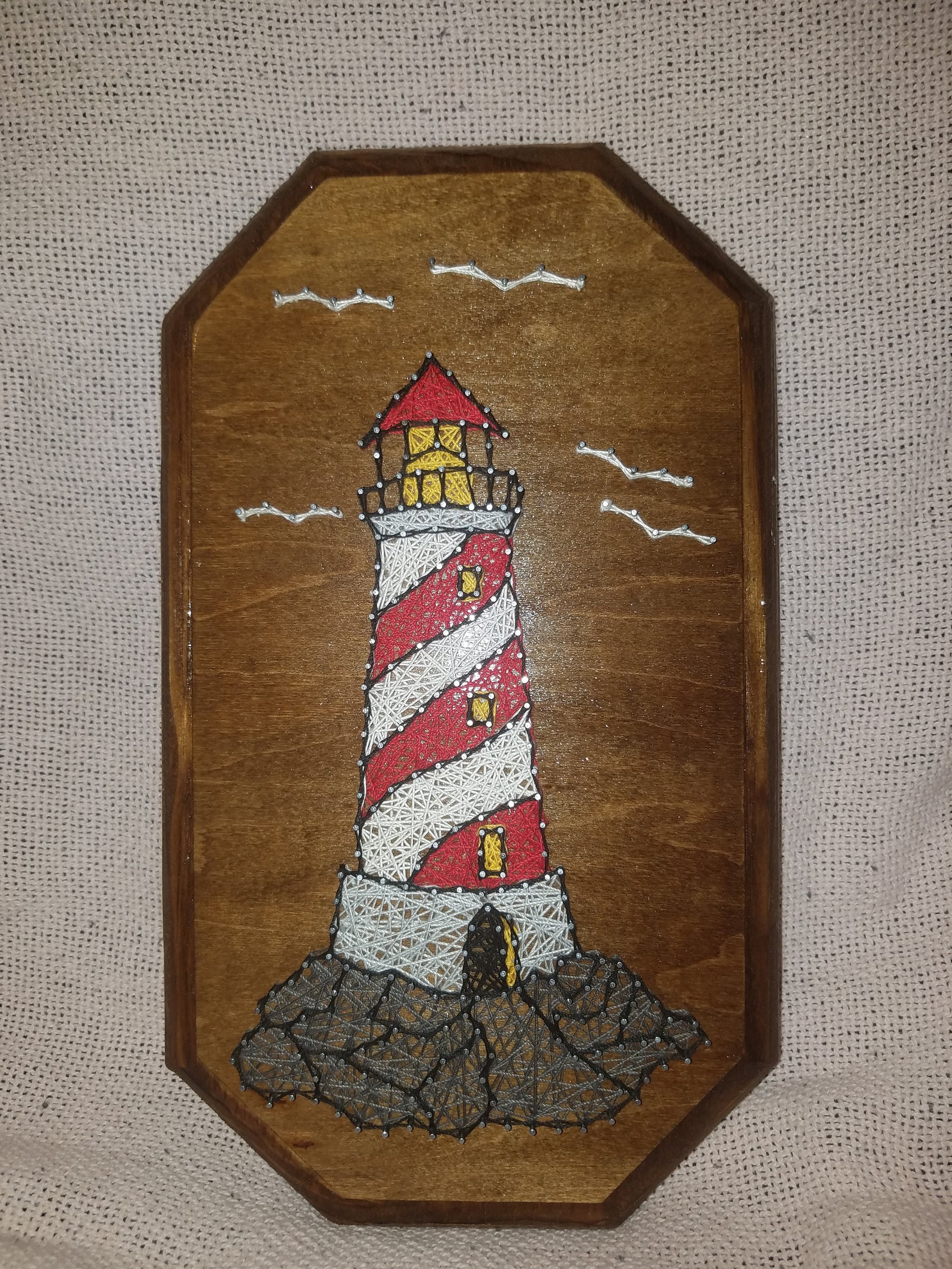 Lighthouse String Art Wall Decor - Etsy