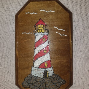 Lighthouse String Art Wall Decor - Etsy
