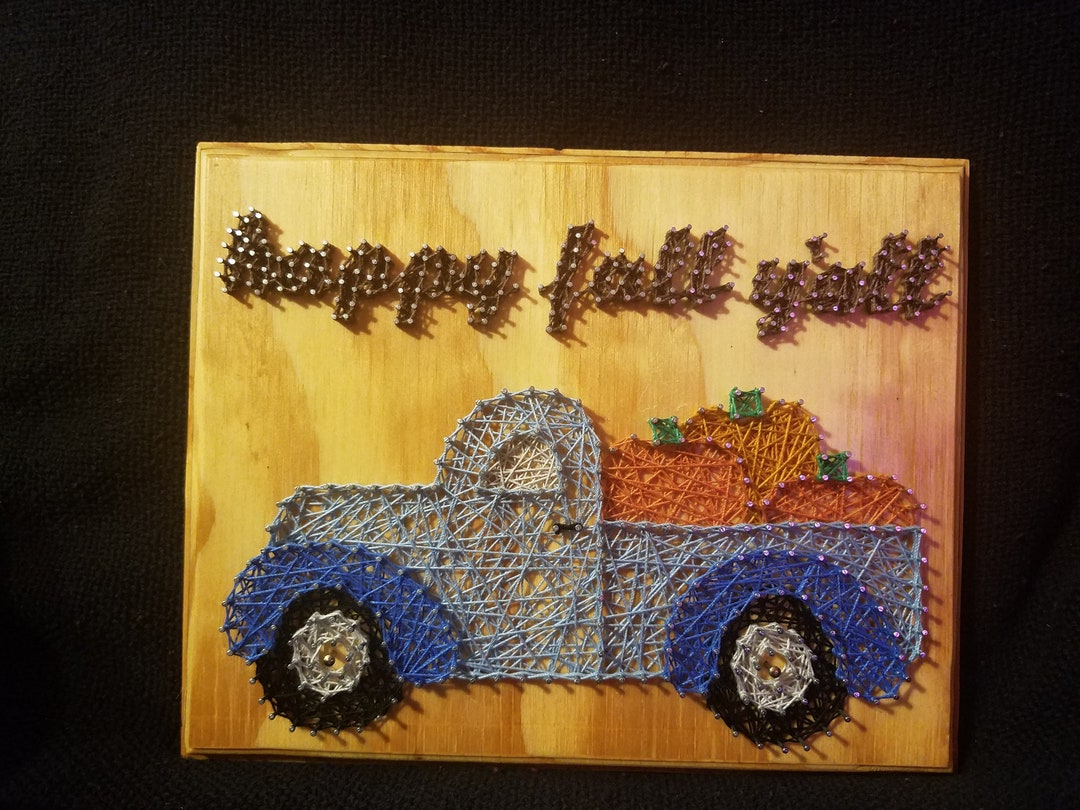 Autumn/fall String Art Wall Decor (varying Sizes & Designs) - Etsy