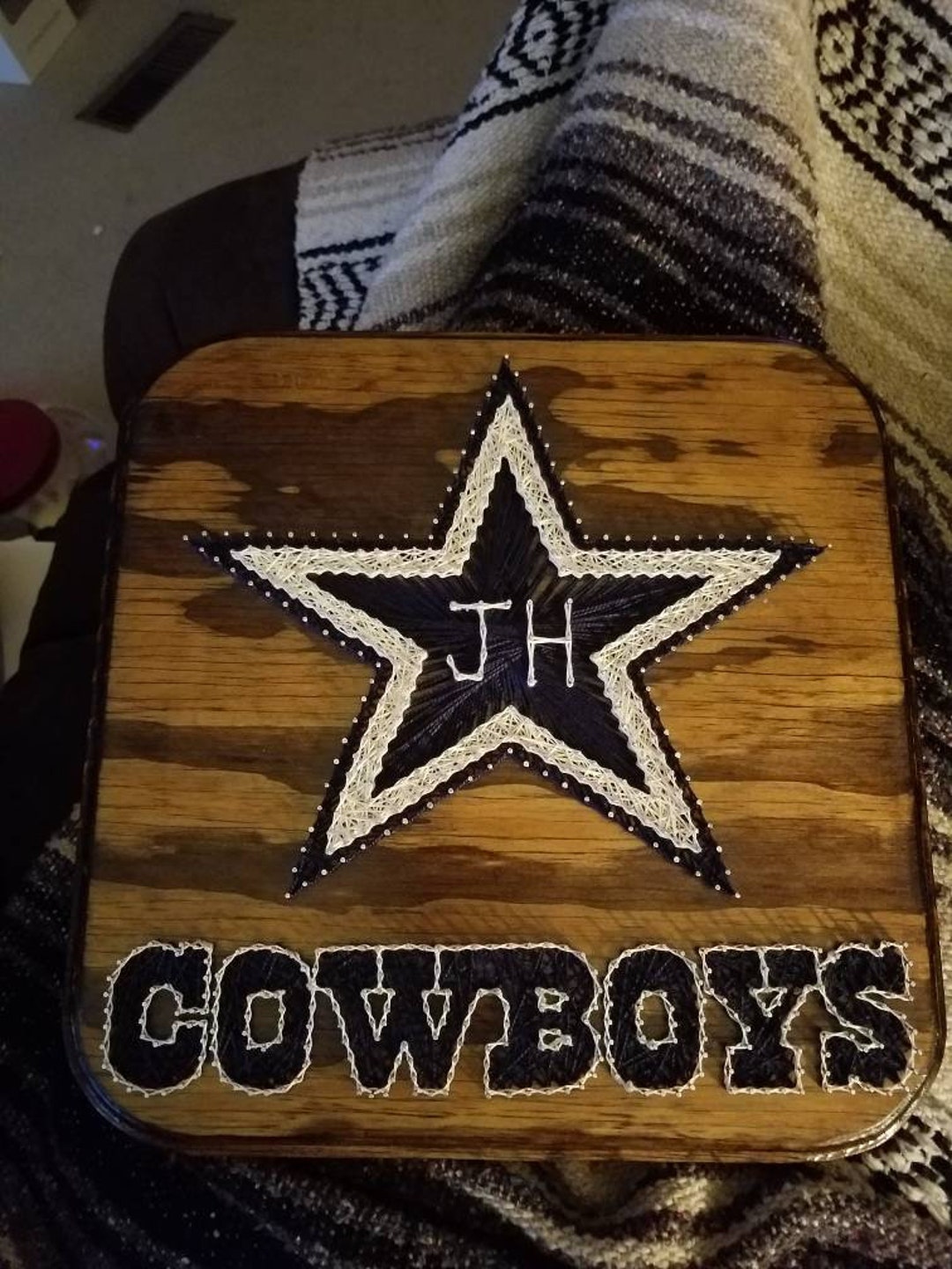 Dallas Cowboys String Art Sign With or Without Initials - Etsy