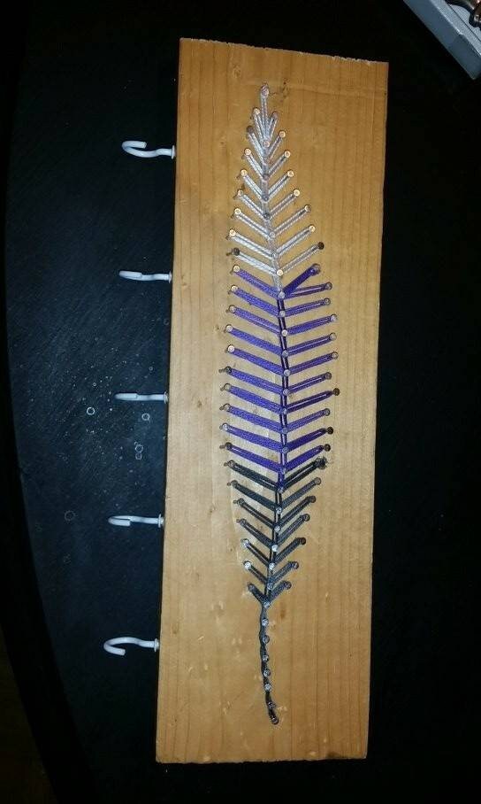 Feather String Art Key/jewelry Hook - Etsy