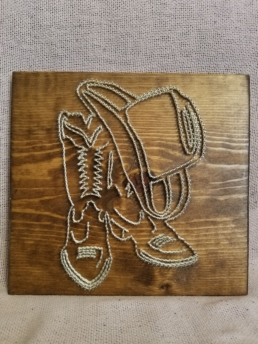 Boots & Cowboy Hat String Art - Etsy