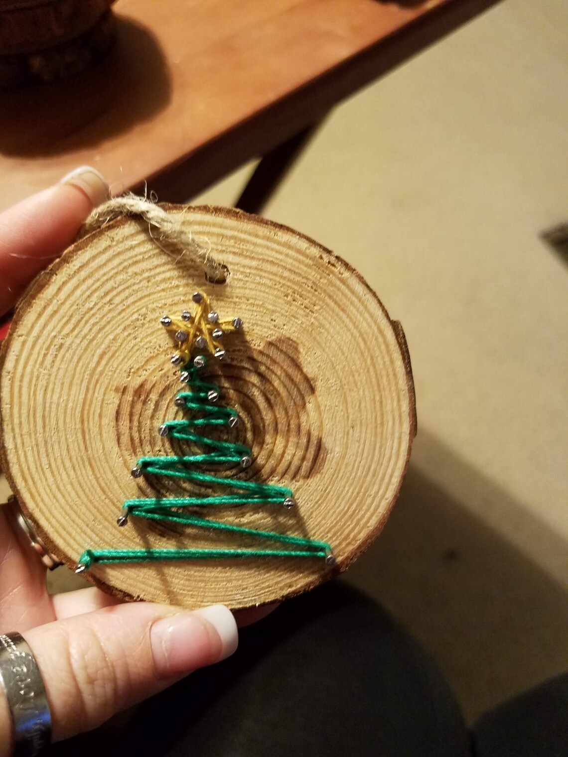 String Art Christmas Ornaments - Etsy