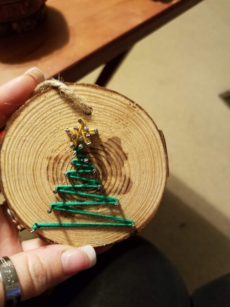 String Art Christmas Ornaments - Etsy